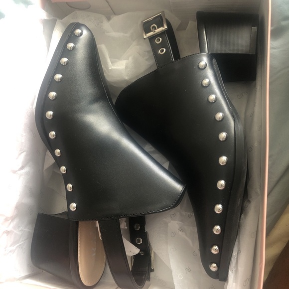 Shoes | Backless Studded Boots | Poshmark